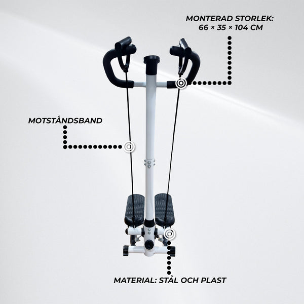 React Mini Stepper 200 med armstöd - 890 SEK - Nordic ProStore Sweden